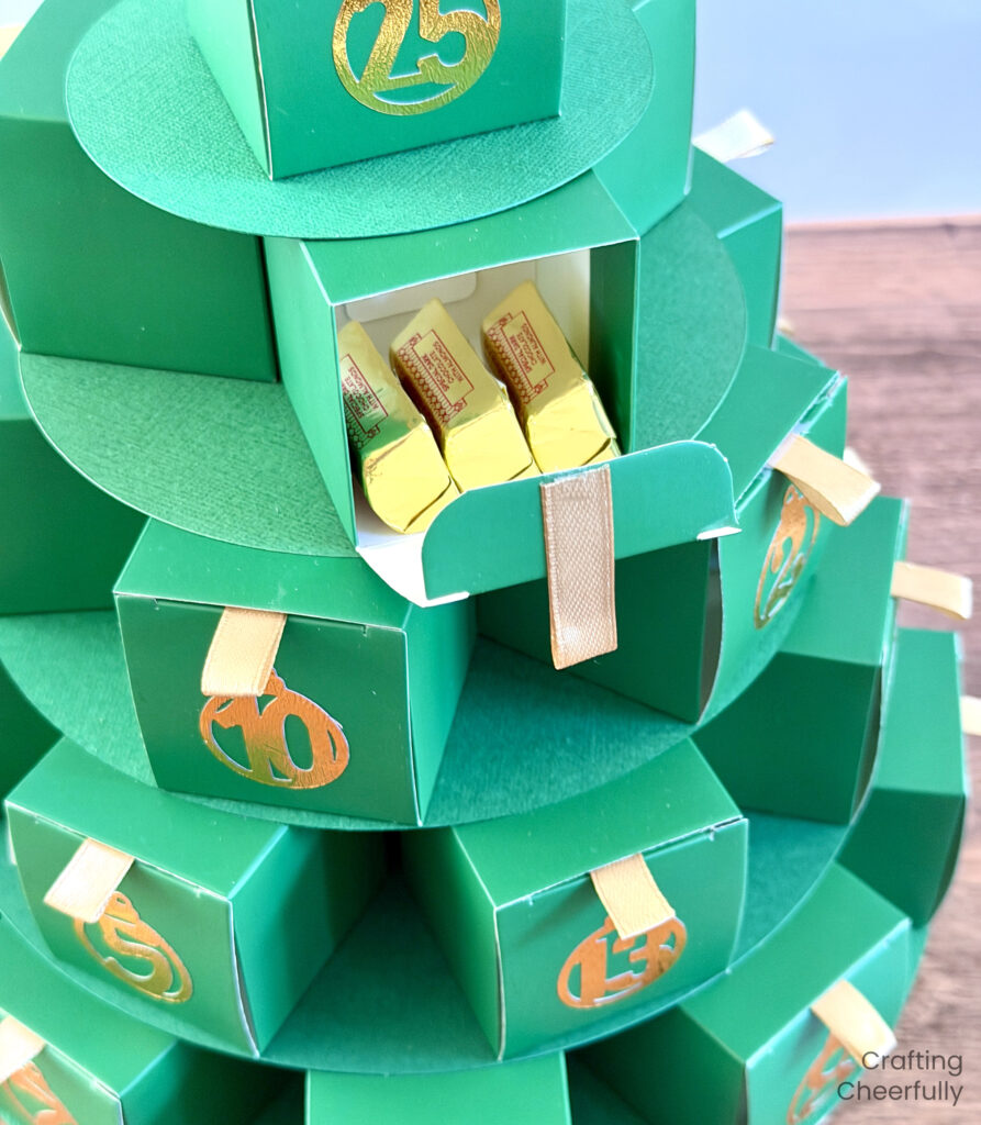 Christmas Tree Advent Calendar - Crafting Cheerfully