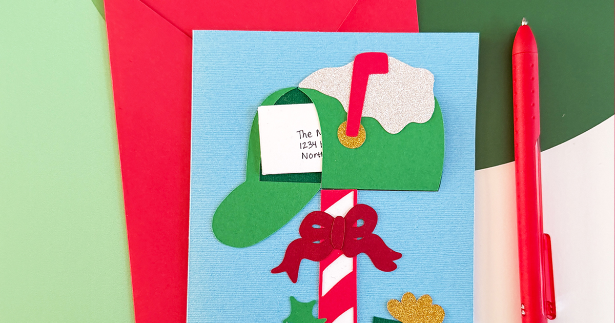 DIY Holiday Mailbox Card - Crafting Cheerfully