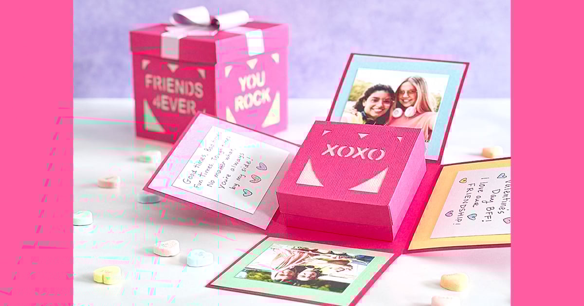 Conversation Heart Explosion Box for Valentine's Day! - Crafting Cheerfully